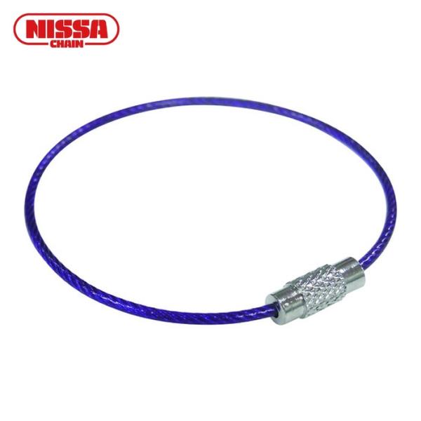 特長●ワイヤーロープ部分にコーティングを施しているため、こすれ切れなく安全にお使いいただけます。●また、色も6色とバリエーションが豊富なのも魅力です。用途●鍵の保管や小物整理に。●ネームプレートやグッズの取付けに。●カードやチラシを留め、店...