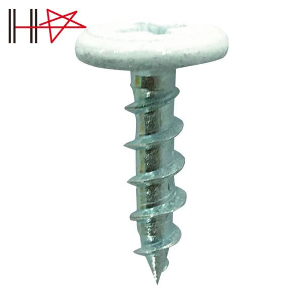 DAIDOHANT 木工用造作ビス|特長:大きな頭でガッチリ固定します。 足割加工を施しているため、木材に対して負担を軽減します。 (長さ13・17mmは空回り防止のため、足割レス)ねじ部にセレーション加工(ねじ山に切れ目をいれている)を施...