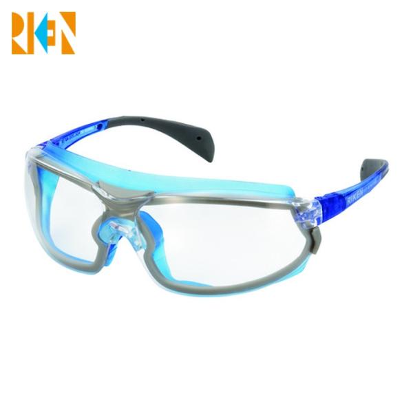 リケン 一眼型保護メガネ|特長:曇りに強く傷つきにくい、超親水性VF・Plus+コーティングを採用しました。 取り外しできる高防塵ガスケットで、メガネと顔の隙間から入る粉塵をしっかりガードします。 頭を抱え込むアーチと重心に配慮したテンプル...