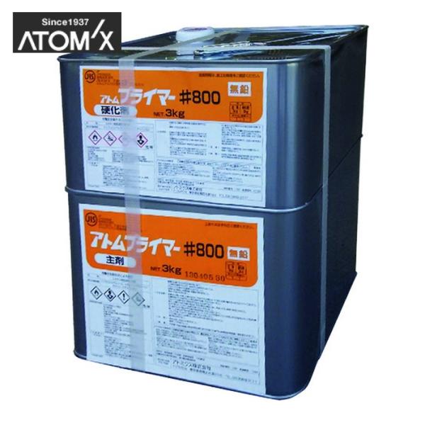 アトミクス 建築用下地剤|特長:速乾性なので2~3時間の乾燥でアトムフロアトップ各種製品が上塗りできます。 一般コンクリート面に強力に接着します。 目止め効果があり、ピンホールを防ぎます。