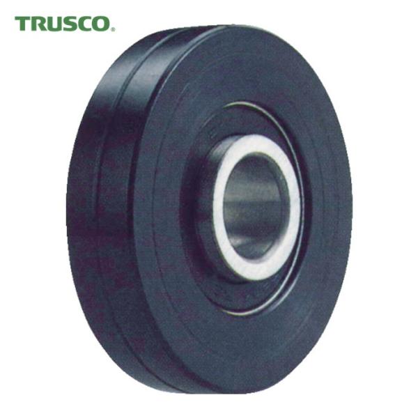 TRUSCO 樹脂ベアリング|特長:ベアリングとウレタンゴムを一体化し、はく離を防止しています。 静音性と耐久性に優れています。