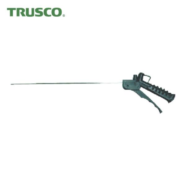 TRUSCO エアダスター(樹脂ボディ)|特長:強化プラスチック製で軽量かつ丈夫です。 手元でのレバー操作で簡単流量調整できます。 エアの供給が上下どちらでも可能な万能型です。