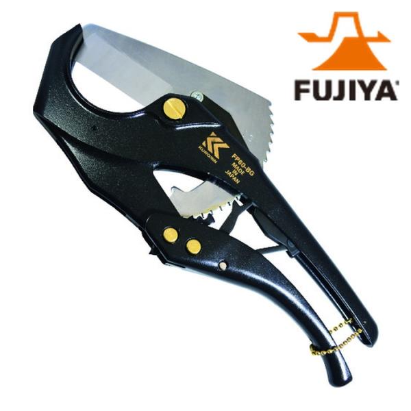 フジ矢 塩ビ管カッター|特長:ホロー刃形状により切断時の抵抗が少なく、少ない握り回数で楽に切断できます。 コンパクトな本体サイズなので取り回しが楽です。 切れ味抜群でしなやかな切れ終わりを実現し、パイプが割れにくいです。