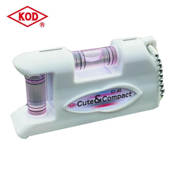 KOD 樹脂製水平器|特長:ボールチェーン付で持ち運びに便利です。