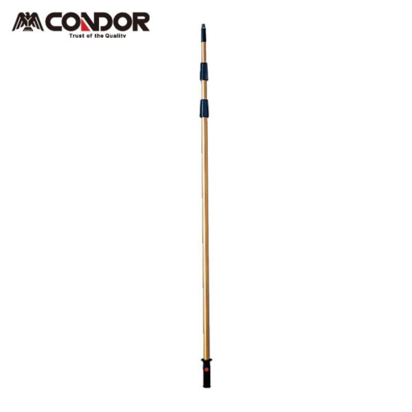 コンドル 水切りワイパー|特長:高所作業用として、長さが調整できるアルミポールです。 モイスチャーリント・グラススクイジーをセットしてご使用ください。