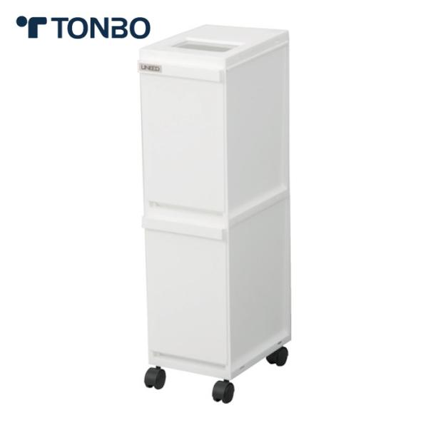 TONBO ゴミ箱|特長:上からもゴミを捨てることができます。 移動が楽なキャスター付です。 スリムタイプで省スペースで使えます。