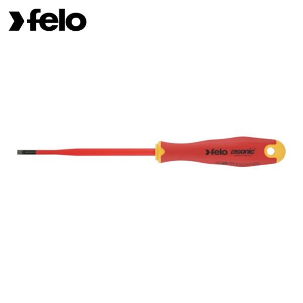 FELO 絶縁ドライバー|特長:ハンドルを30%スリムで20%長くすることで、トルクをかける作業と早回しがバランス良くできます。 (同社比)・ハンドルに特殊なソフト素材(特許取得済み)を使用することで、手に馴染み力を入れやすいです。 軸の先...