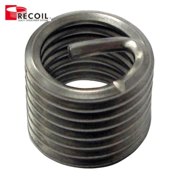 リコイル インサートねじ|特長:ねじ山のつぶれためねじを、ローコストで保持力の強いめねじに再生します。 損傷前と同じサイズのめねじを再生できます。 元のめねじより強い保持力を発揮します。