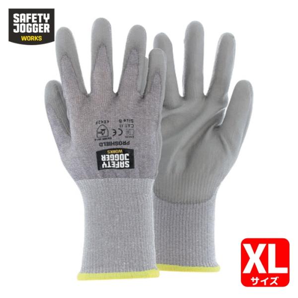 セーフティジョガー 高強度ポリエチレン(ウレタン背抜き)|特長:高強度ポリエチレンにポリウレタンコーティングが施されており、高い操作性と安全性を実現します。 超高耐切創レベルFを実現、また手首まで完全に保護します。 15ゲージ且つシームレス...