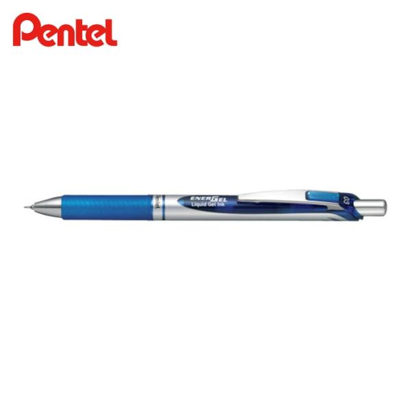 PENTEL ボールペン|特長:濃くはっきりとした文字が書け、速記にも強く、乾きも速いエナージェルインキ採用です。 軽くなめらかな書き味です。 ノックしてすばやく書けます。