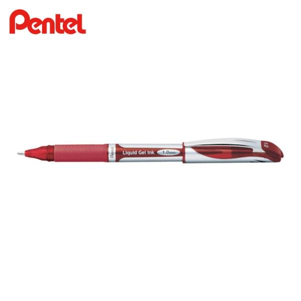 PENTEL ボールペン|特長:濃くはっきりとした文字が書け、速記にも強く、乾きも速いエナージェルインキ採用です。 軽くなめらかな書き味です。 リサイクル素材を使用し、CO2排出量を低減します。
