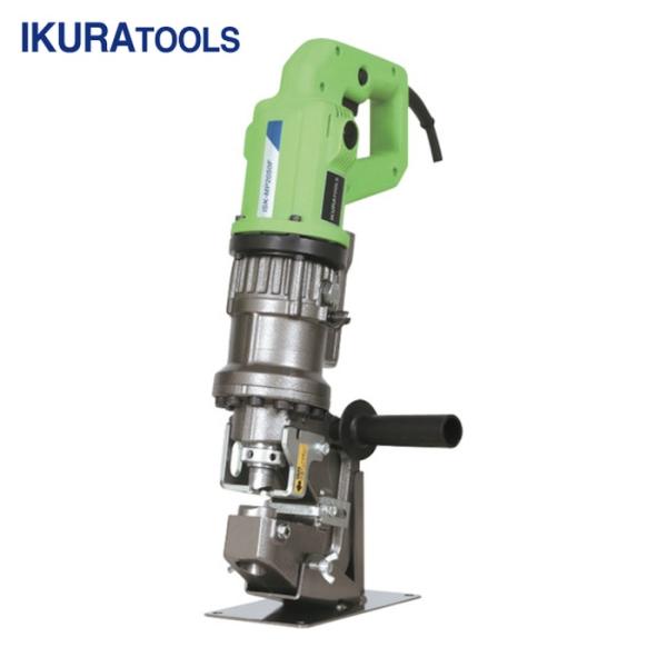 育良 電動油圧式パンチャー|特長:業界初のスピードコントロール付オリジナル油圧専用モーターを搭載し、スイッチの引き代で、モーターの回転数を調節することができ、ポンチング位置に合わせやすい構造になっています。 ハイブリッド完全複動式のAC10...