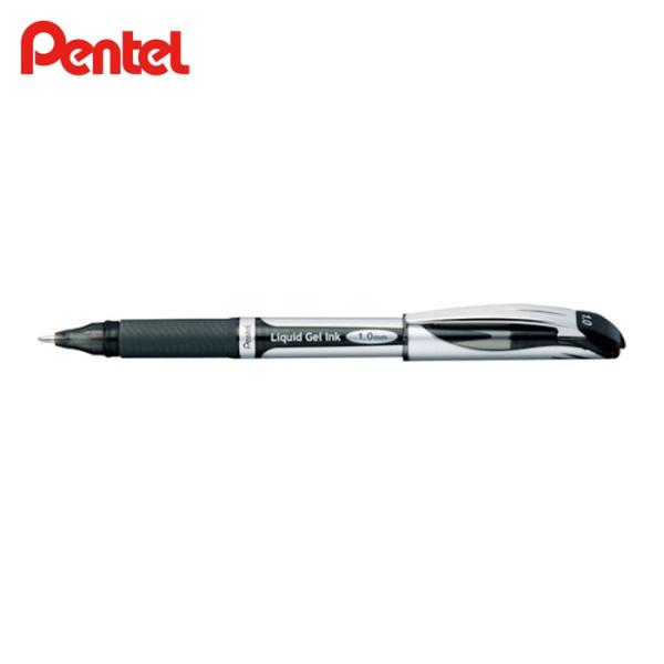 PENTEL ボールペン|特長:濃くはっきりとした文字が書け、速記にも強く、乾きも速いエナージェルインキ採用です。 軽くなめらかな書き味です。 リサイクル素材を使用し、CO2排出量を低減します。