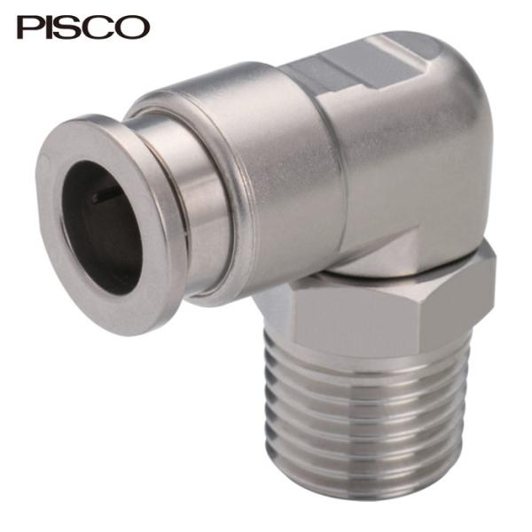 PISCO チューブ継手(エルボ)|特長:耐蝕に優れたSUS316製ワンタッチ継手です。