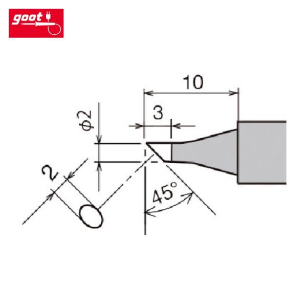 グット はんだこて用パーツ|特長:鉄メッキ処理の長寿命こて先です。