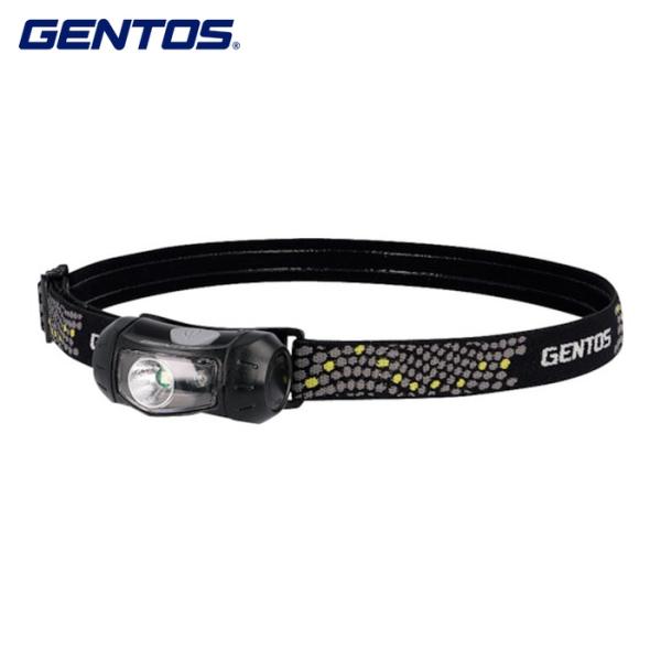 GENTOS LEDヘッドライト(電池式)|特長:赤色サブLED搭載の小型軽量ヘッドライトです。