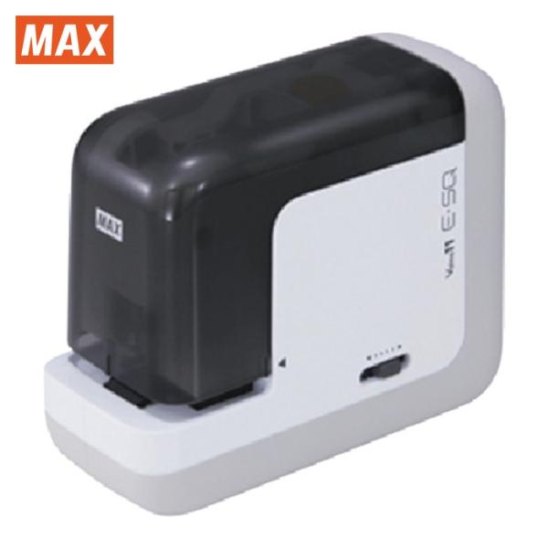 MAX ホッチキス|特長:書類を差し込むだけでとじられます。 2~40枚を電動(電池またはACアダプタ)でとじる事ができます。 コードレスタイプ(電池式)なので持ち運んで、いつでも、どこでも、手軽にホッチキスのとじ作業が可能です。