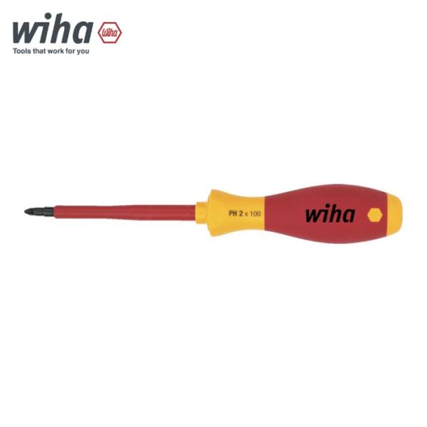 wiha 絶縁ドライバー|特長:プラスねじ用絶縁ドライバーです。 IEC60900:2004に従って製造されています。 AC1000Vまで絶縁します。