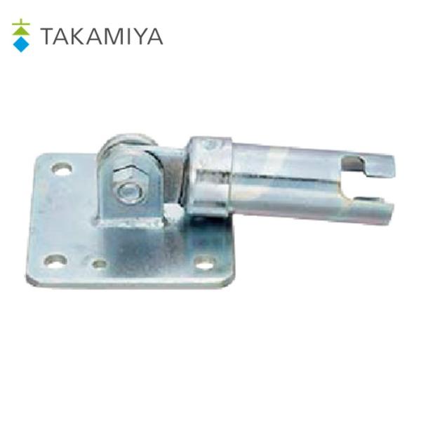 TAKAMIYA 単管オプション|特長:下屋上の足場を組み立てる時、屋根勾配に合わせるため建地下部に使用します。