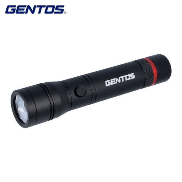 GENTOS LED懐中電灯(電池式)|特長:明るさ4段階調節可能です。 ワイド照射・スポット照射を無段階で調整可能です。