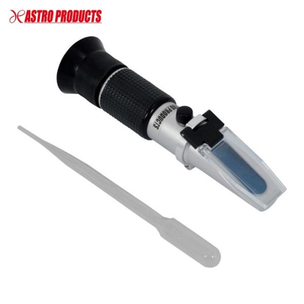 アストロプロダクツ 水質計|特長:冷却水(LLC)の氷点とバッテリー電解液の比重の測定ができます。 先端部のプリズムに測定対象の液体を垂らし、カバープレートを下した状態でレンズをのぞき込むことで、測定結果を確認することができます。 キズやホ...