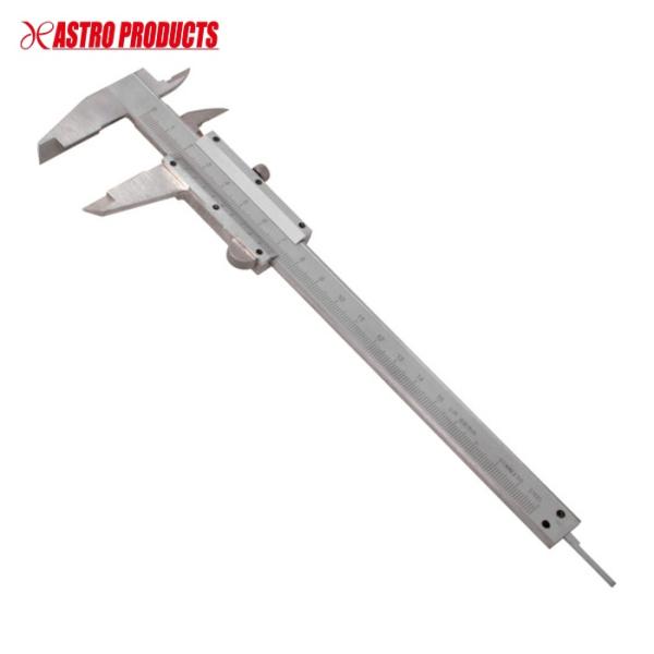 アストロプロダクツ 標準ノギス|特長:ミリ専用の目盛式ノギスです。 長さや内外径、深さを測定できます。 測定誤差は±。
