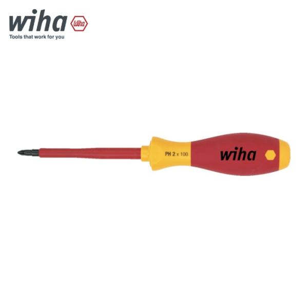 wiha 絶縁ドライバー|特長:プラスねじ用絶縁ドライバー・IEC60900:2004に従って製造されています。 AC1000Vまで絶縁します。 人間工学に基づいた形状のグリップを採用しており、長時間の使用にも疲れにくいです。