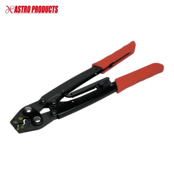 アストロプロダクツ 手動圧着工具|特長:裸圧着端子裸圧着スリーブを圧着する際に使用するペンチです。 ロック機構解除機能がついているので、安心して使用することができます。