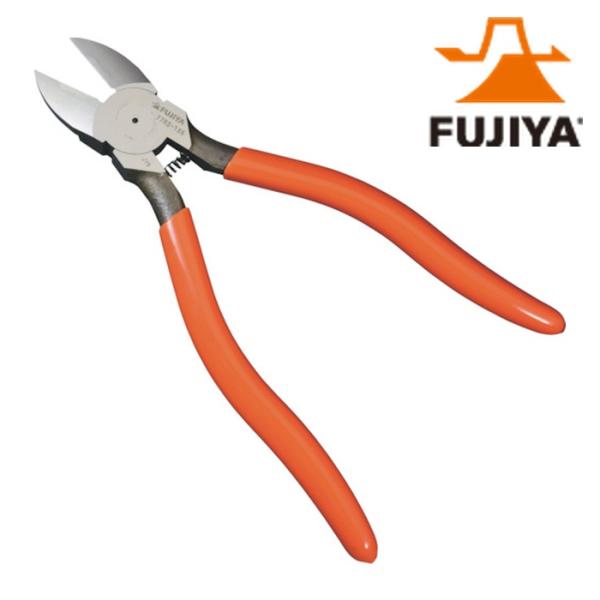 フジ矢 ニッパ(電工用)|特長:最先端技術「マイクロミラーブレード」で切断能力が20%アップしています。 (当社比)・電気工事でのVA/VVF線の切断に最適です。 作業性の良い付ばね付タイプです。