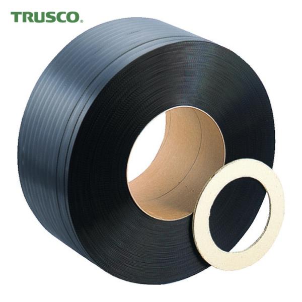 TRUSCO PPバンド|特長:主原料にリサイクルPPを使用したバンドです。 環境に配慮したPPバンドです。 通常のPPバンドと変わりなく、梱包機でご使用いただけます。