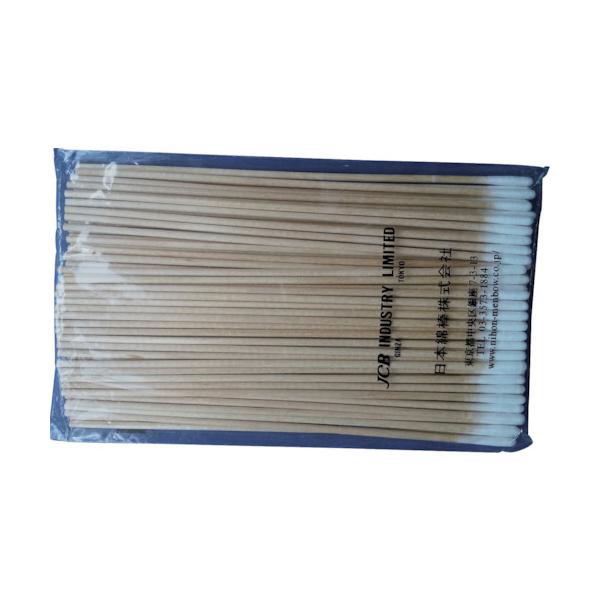 特長●綿球は独自の長繊維を巻き付け、リントが出にくい構造です。●木軸綿棒の細球径の細いシリーズです。●綿球径は約3.4mmの極細です。用途●奥まった箇所の作業に。