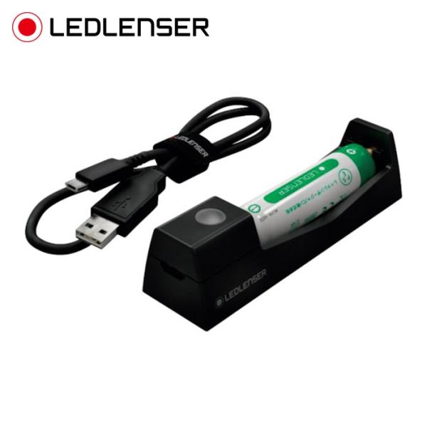 LEDLENSER 懐中電灯用オプション|特長:P5R Core/Workに使用される充電池「500985」を充電する充電器です。 充電池1個付きです。