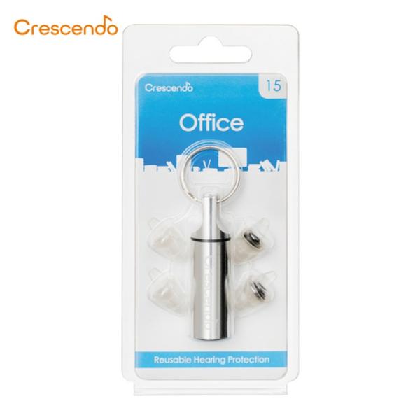 Crescendo 耳栓|特長:特許を取得した特殊なフィルターを搭載しており、高音と低音のどちらの周波数でも騒音を吸収します。 会話はしっかりと聞き取ることができます。 フィルターを通して中の湿気を排出するので、長時間の着用でも快適に使用す...