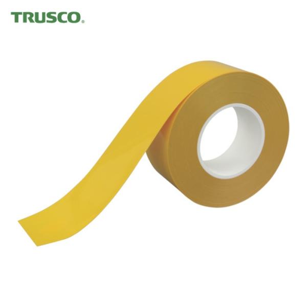 TRUSCO ラインテープ|特長:クリーンルームに適用した、耐久性に優れた作業性抜群のラインテープです。 2インチの樹脂管仕様です。 一般的な紙管は3インチサイズですが、こちらの商品は2インチサイズの樹脂管の為、総面積が小さく省スペースとな...