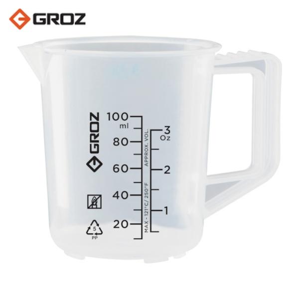 GROZ ビーカー|特長:産業、自動車、DIYアプリケーションに適しています。 高い光学的な透明度です。 人間工学に基づいたグリップを備えた丈夫で頑丈なハンドルで、便利に使用できます。