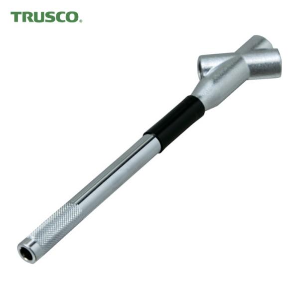 TRUSCO ボールポイント六角棒レンチ|特長:トリプルハンドルを使用する事で、ボールポイントの早回しから本締めまで連続してできます。 常にハンドルが回しやすい方向(5方向)に差し込み穴があって楽に本締めができます。