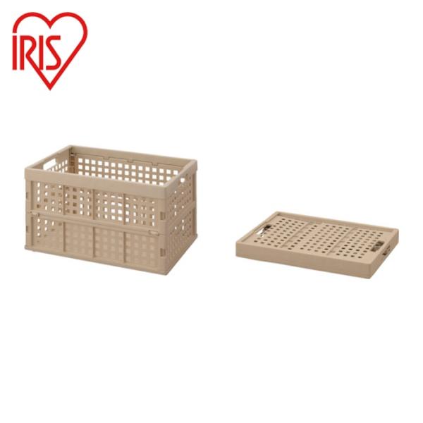 IRIS 折りたたみメッシュコンテナ|特長:多目的に使用できる折りたたみ式のコンテナです。 使用しない際はコンパクトに折りたたむことができます。 積み重ねて使用する事もできます。