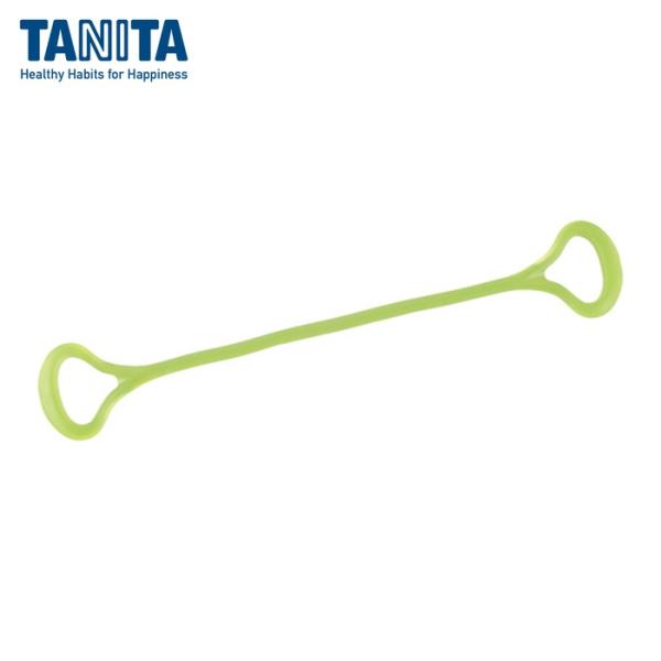 TANITA 健康促進用品|特長:筋力アップや全身のストレッチができるゴム製のエキスパンダーです。 運動方法が分かるエクササイズメニュー付きです。