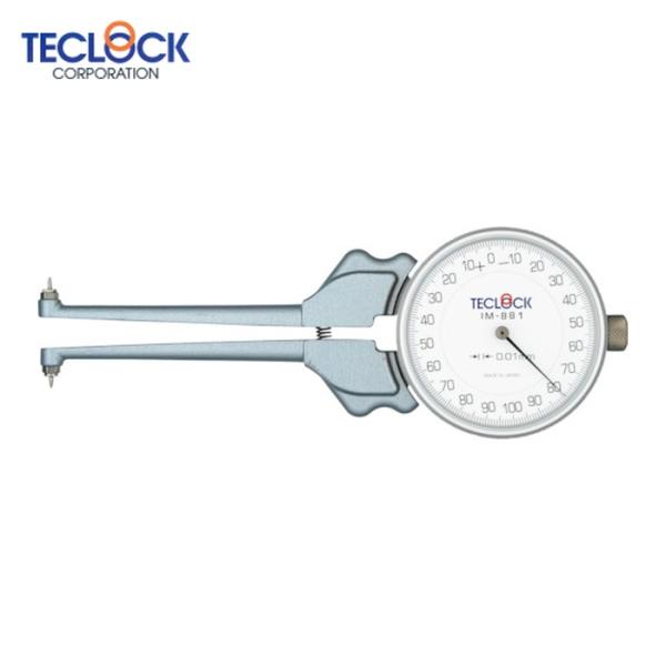 TECLOCK ダイヤルキャリパーゲージ|特長:測定寸法に応じて付属の替測定子を交換することで、設定した寸法の±1mm(指示範囲2mm)内での比較測定が行えます。 替測定子の改良でOリングの溝径の測定に便利です。 金型試作品の内径測定ができます。