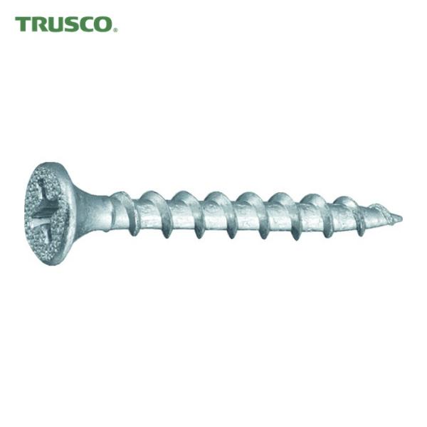 TRUSCO 石こうボードビス|特長:保持力は強く、釘の約5倍あります。 梨地頭を採用しています。 ラスパート処理品なので耐塩水・薬品・サビに効果があります。