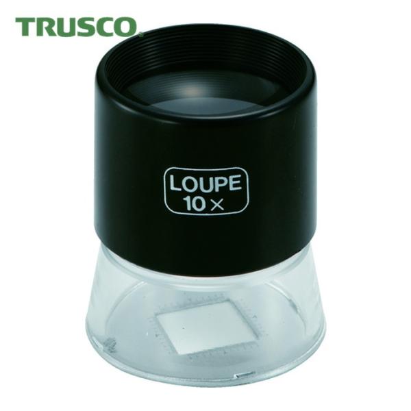 TRUSCO スケールルーペ|特長:スケール付なので細かい検品作業に最適です。
