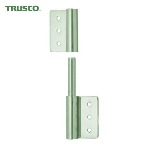 TRUSCO 抜き差し蝶番|特長:ステンレス製で耐食性に優れています。 抜き差し旗蝶番です。