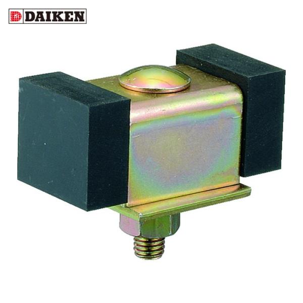 DAIKEN ドアハンガーマテハン用部品|特長:車の脱落止めや扉の位置決めに使います。 防音複車を使用する際には必ず使用してください。 大きな衝撃力が予想される場合には、ボトムストッパーと併用して使用し、扉を堅枠に当てて止めてください。