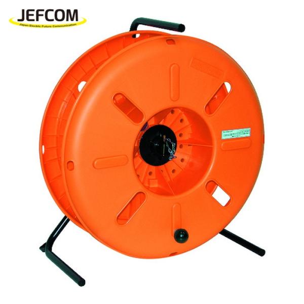 JEFCOM ロープリール|特長:タテ型のため、スムーズに巻き取り引き出しが可能です。 パックはロープの装着が容易な分割タイプです。 パックにロープを入れたまま保管が可能です。