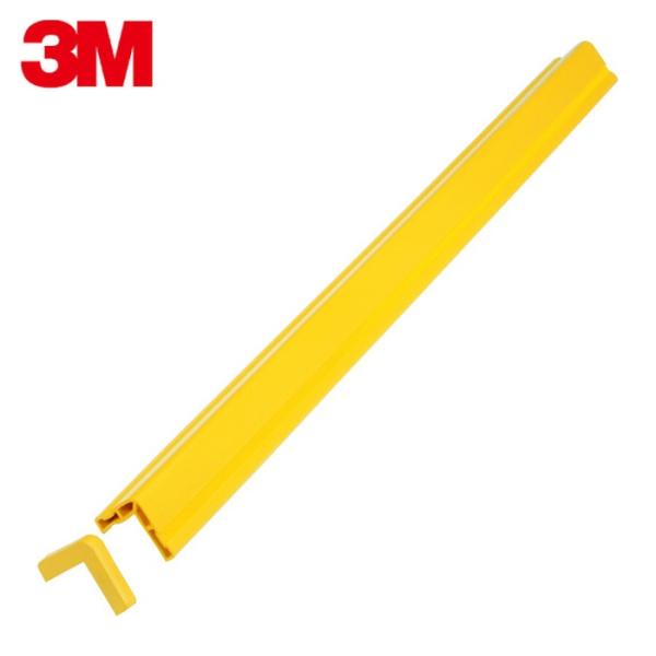 3M クッション(L字型)|特長:超高輝度反射シート付のため、夕暮れ・夜間においても高い認識性を発揮します。 強力粘着テープを使用しているので柱をいためず、施工が簡単にできます。