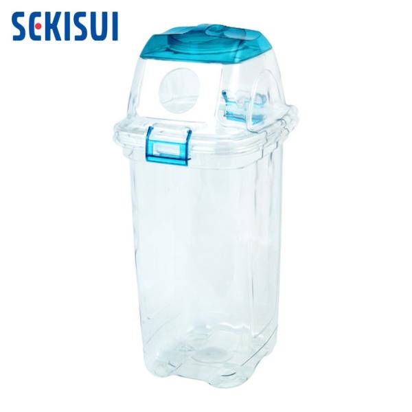 積水 分別ペール|特長:再生PETボトルを使った完全透明なエコマーク取得商品です。