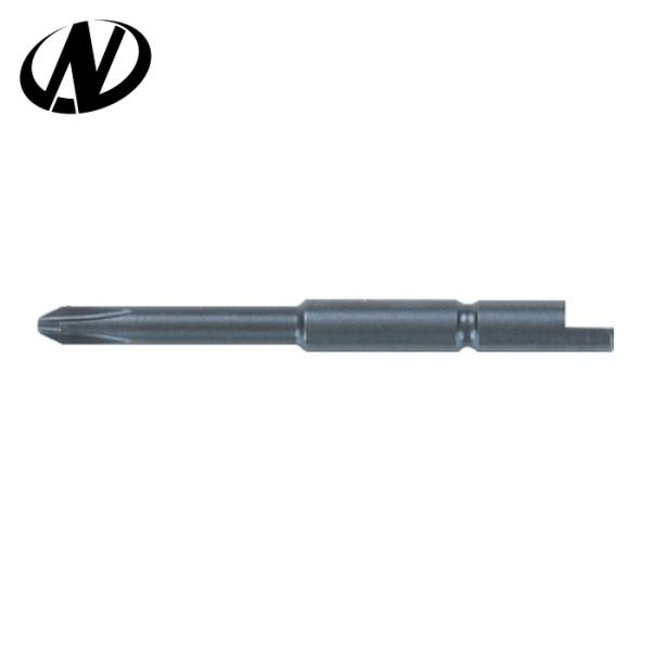 ナック 小型精密用ビット|特長:トルク制御付電動ドライバー用ビットです。 M4以下の小さなねじを締め付けるケースが多く先端の軸径の細いサイズが必要な場合に使用します。 デルボ製電動ドライバーでの十字穴付きねじの締め付け用・耐久性の高い特殊ビ...