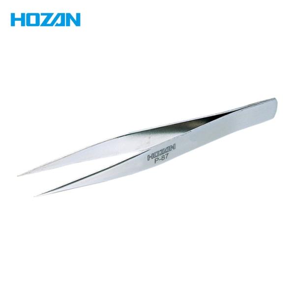 HOZAN ステンレス製ピンセット|特長:精密加工技術により先端がぴったり合います。
