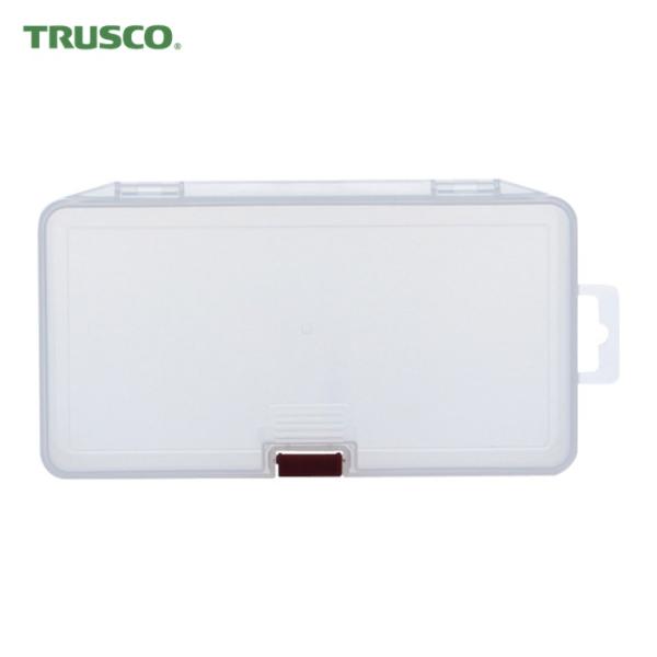 TRUSCO パーツケース(樹脂製)|特長:仕切板なし(フリータイプ)です。 フタ・底・止具ははめ込み式で耐久性に優れています。 工具箱TSHB・400/500/620の中皿にジャストフィットサイズです。
