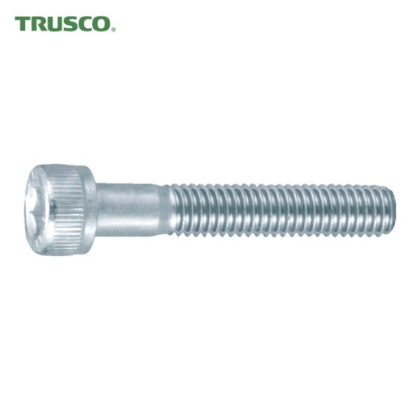 TRUSCO 六角穴付ボルト(キャップスクリュー)|特長:環境負荷の少ない三価クロメート品です。 全ねじタイプに比べて荷重のかかる首下部の強度が強くなっています。